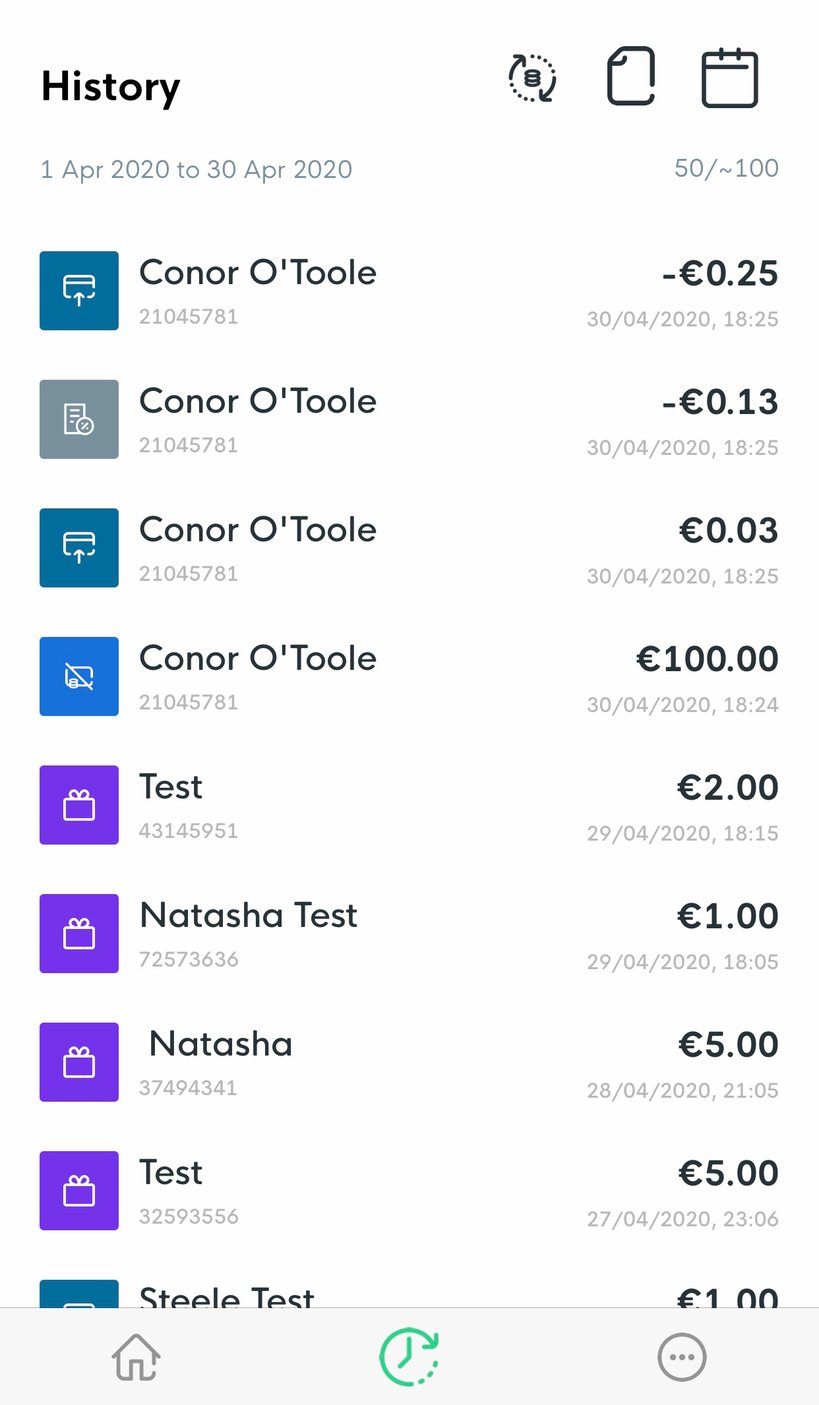 View transaction summary